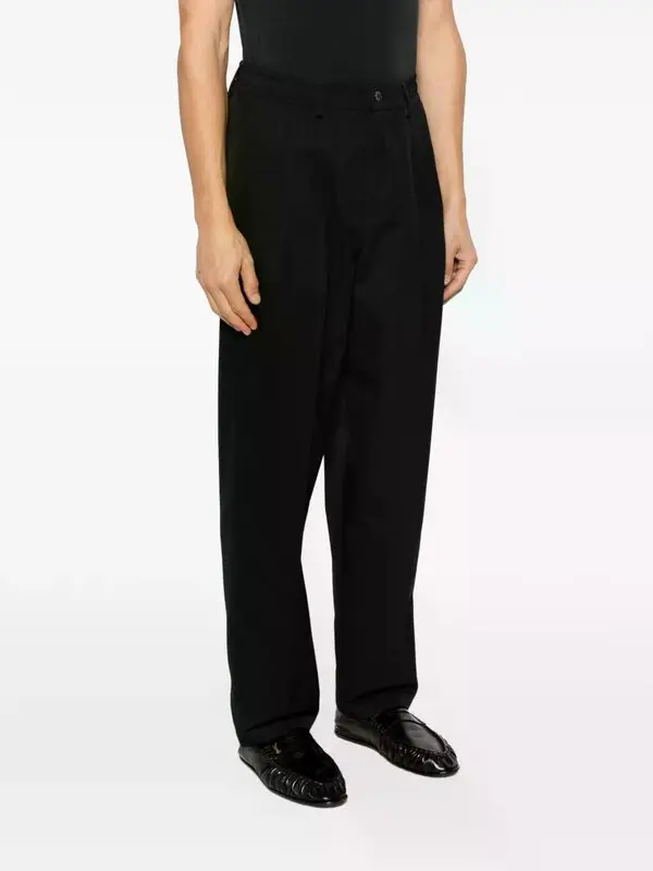 LOW BRAND Zeta Pleated Straight-leg Trousers