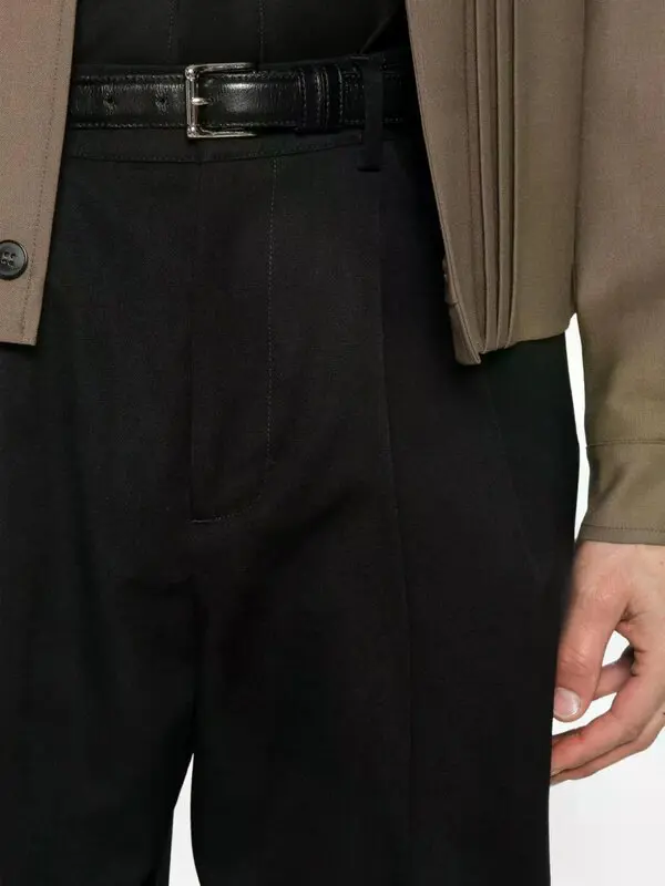 LOW BRAND Zeta Pleated Straight-leg Trousers