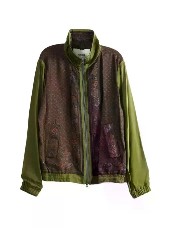 VOWELS Floral-print Panelled Jacket
