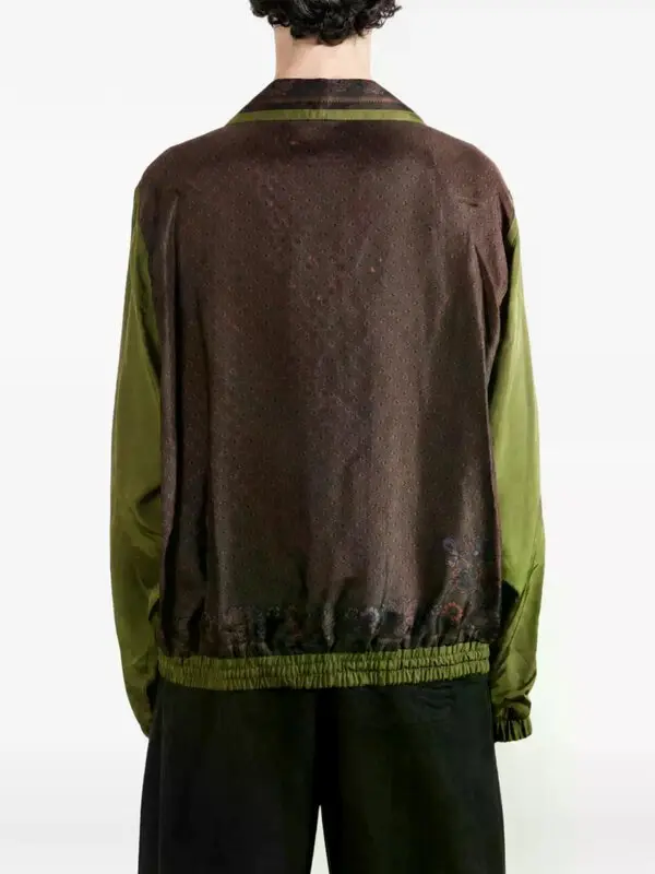 VOWELS Floral-print Panelled Jacket
