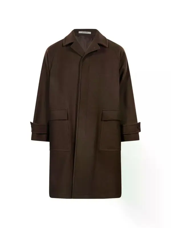 Tagliatore Concealed-front Raglan-sleeve Coat