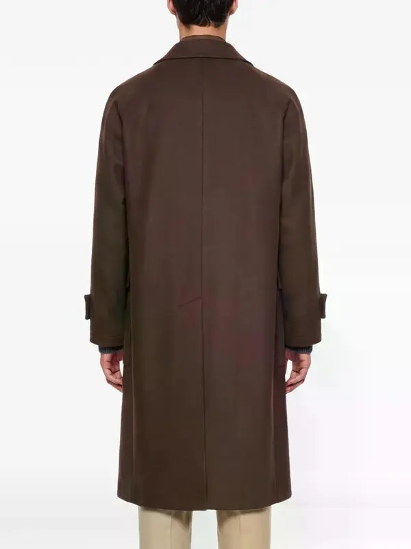 Tagliatore Concealed-front Raglan-sleeve Coat