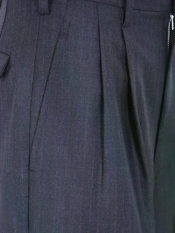 Junya Watanabe Pinstripe-pattern Pleated Trousers