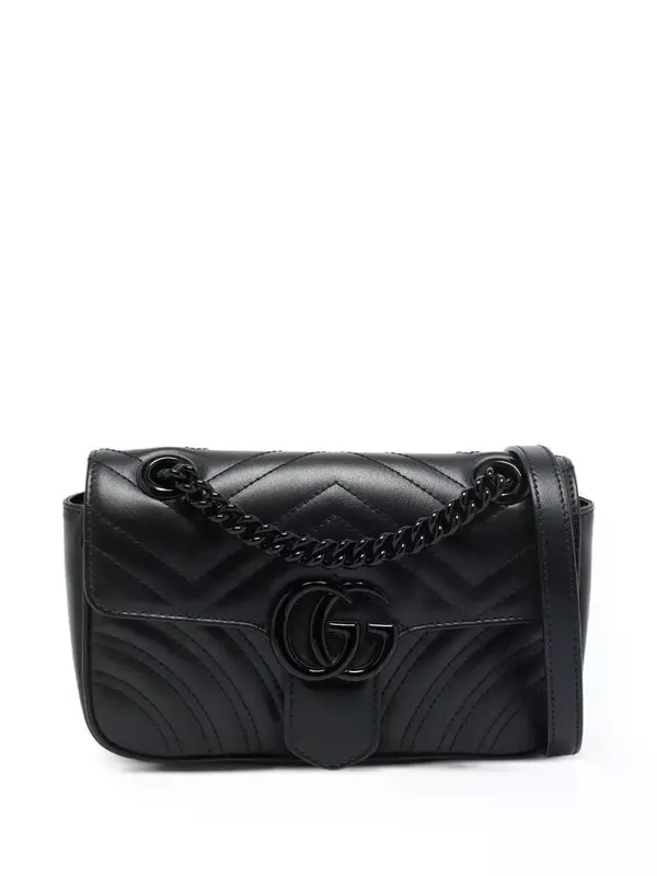 Gucci Gg Marmont Matelassé Cross Body Bag - Black