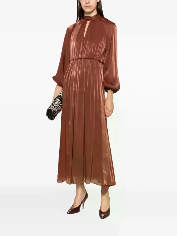PHILIA LOFT Pleated Midi Dress