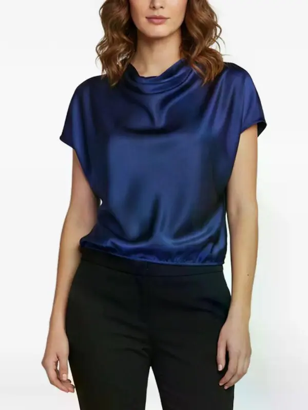 Giorgio Armani Draped Satin Blouse
