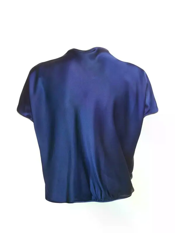 Giorgio Armani Draped Satin Blouse