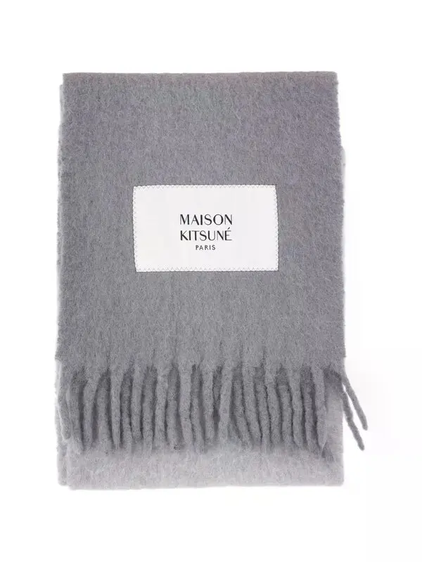 Maison Kitsuné Fringed-edge Scarf