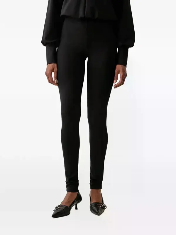 Patrizia Pepe Logo-plaque Slim-fit Trousers
