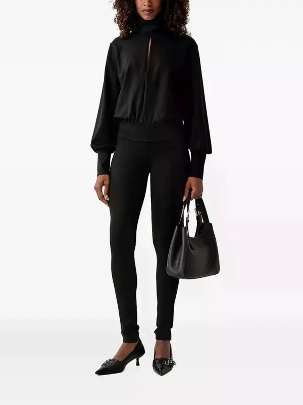 Patrizia Pepe Logo-plaque Slim-fit Trousers