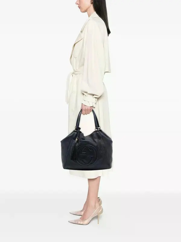 Gucci 2016-2026 Medium Leather Soho Cellarius Tote Satchel