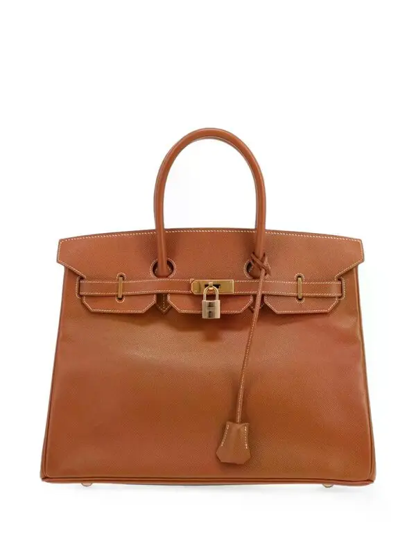 Hermès 1998 35 Birkin Tote Bag - Brown