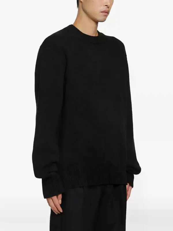 SALON C. LUNDMAN Chunky-knit Crew-neck Sweater