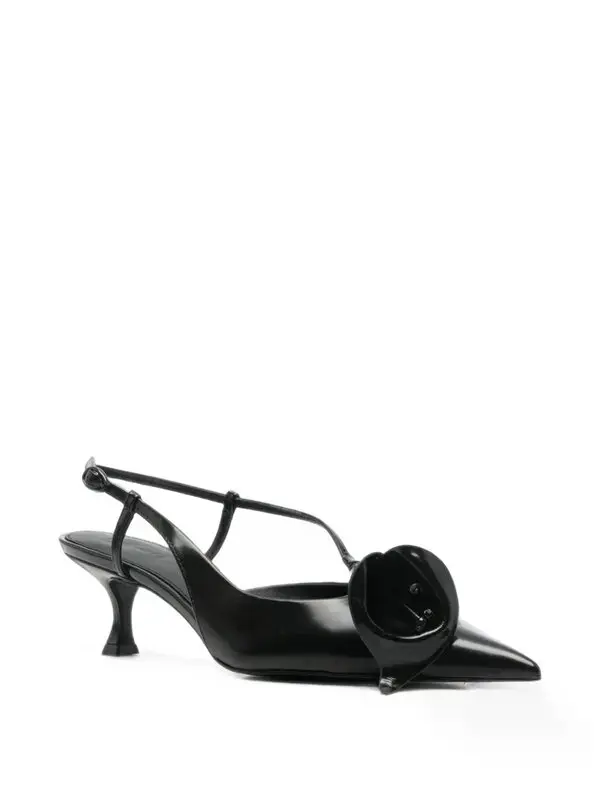 Cult Gaia Calla Floral-embellished Pumps