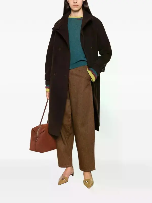 SESSUN Bleeckett Double-breasted High-neck Coat