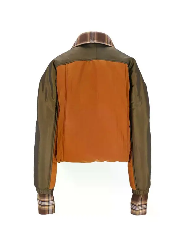 MARBELL Check-print Raglan-sleeve Jacket