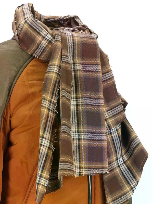 MARBELL Check-print Raglan-sleeve Jacket