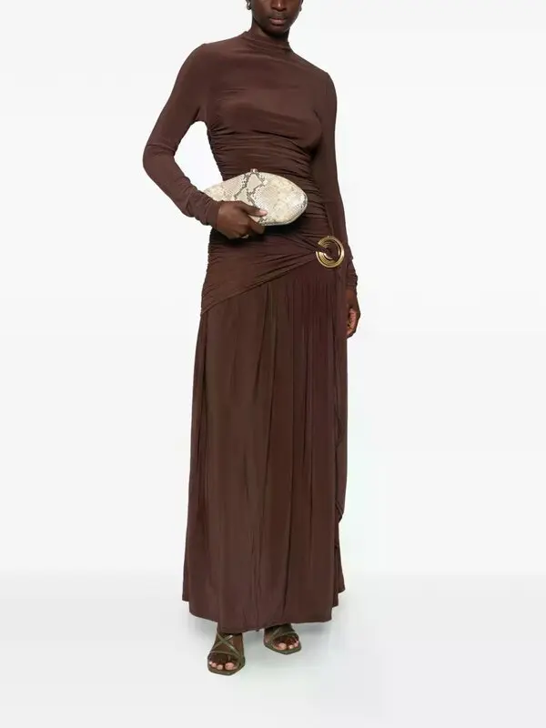 Cult Gaia The Caldera Snake-effect Clutch Bag - Neutrals