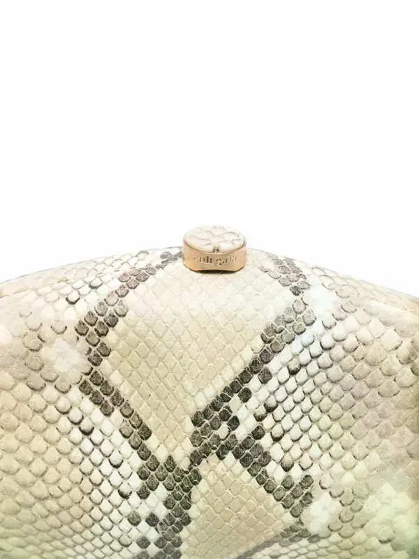 Cult Gaia The Caldera Snake-effect Clutch Bag - Neutrals