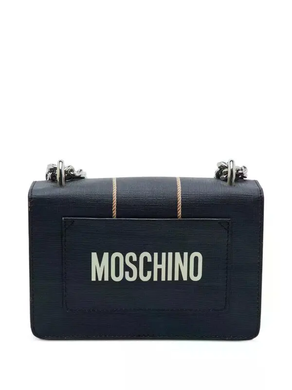 Moschino Teddy Bear Chain Shoulder Mini Bag - Black