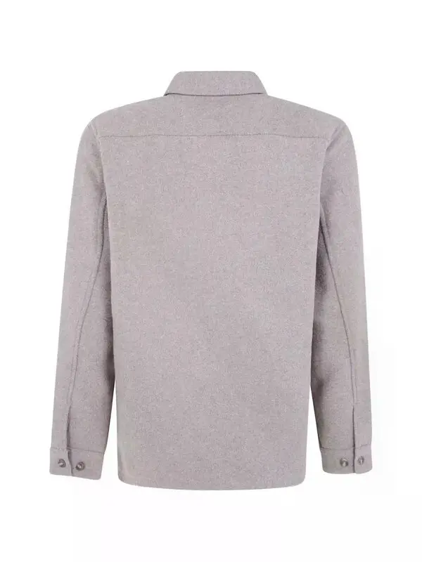 LES DEUX Wool Button-up Overshirt
