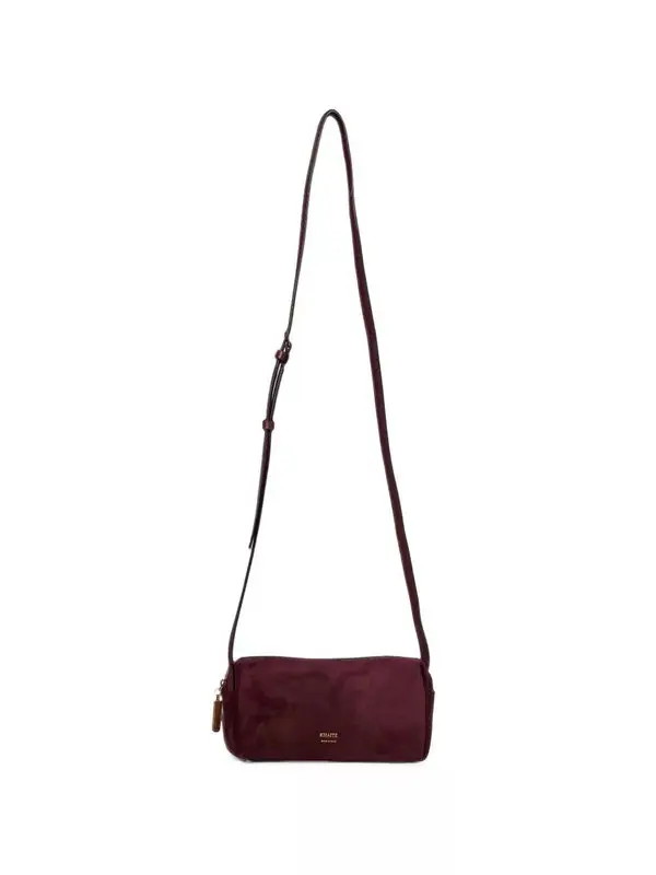 Khaite Suede Leather Shoulder Bag - Red
