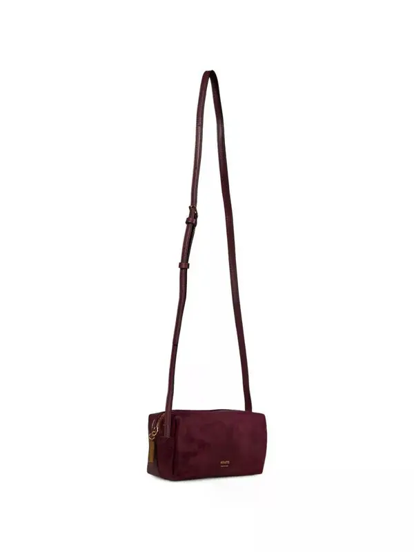 Khaite Suede Leather Shoulder Bag - Red
