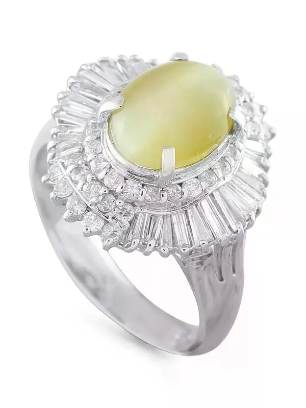 LB EXCLUSIVE Cat's Eye Chrysoberyl And Diamond Ring