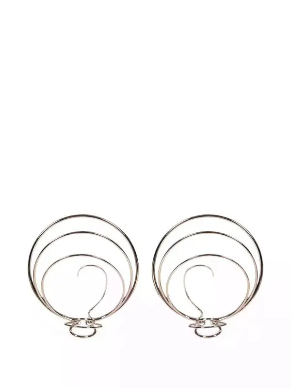 PANCONESI Multi-hoop Sculptural Earrings - Silver