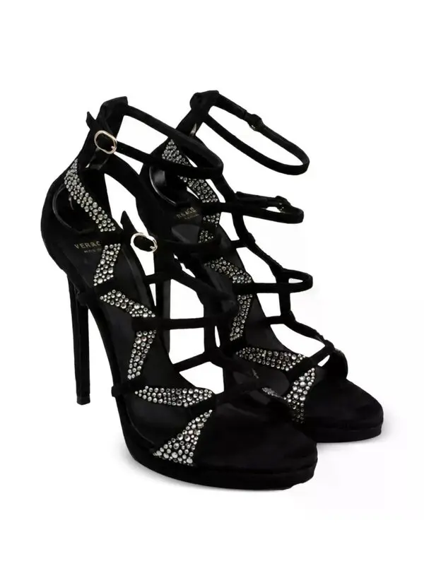 Versace Crystal-embellished Gladiator Sandals