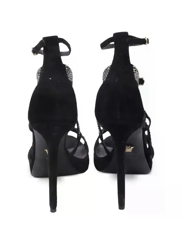 Versace Crystal-embellished Gladiator Sandals