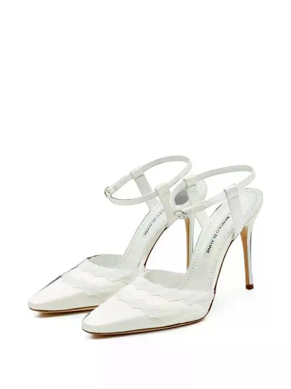 Manolo Blahnik Ayma Ankle-strap Pumps