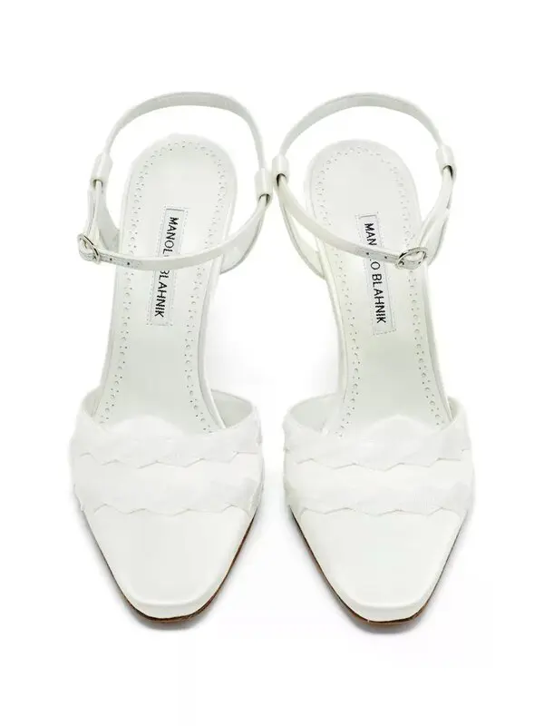 Manolo Blahnik Ayma Ankle-strap Pumps