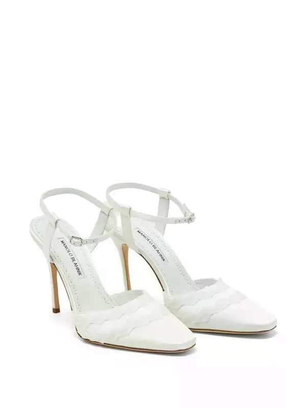 Manolo Blahnik Ayma Ankle-strap Pumps
