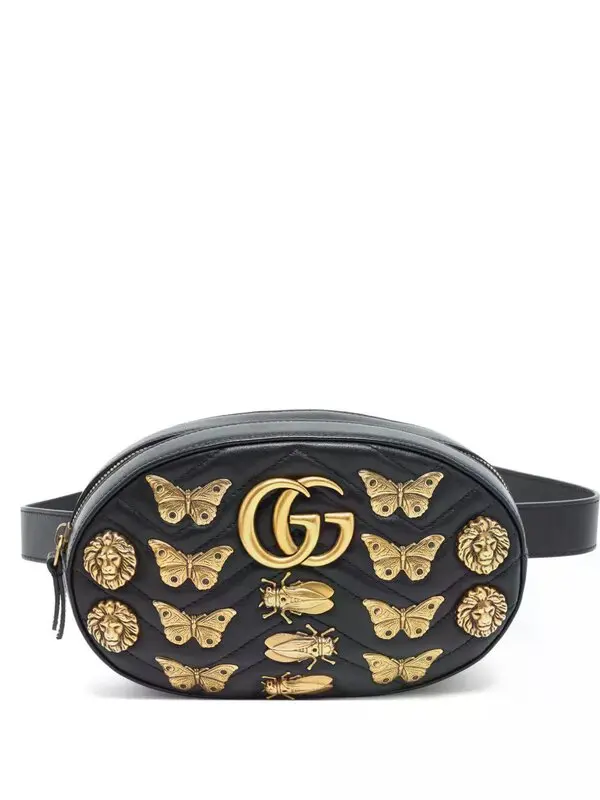 Gucci Gg Marmont Matelassé Belt Bag - Black