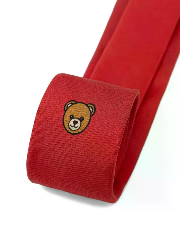 Moschino Teddy Bear Logo-print Tie