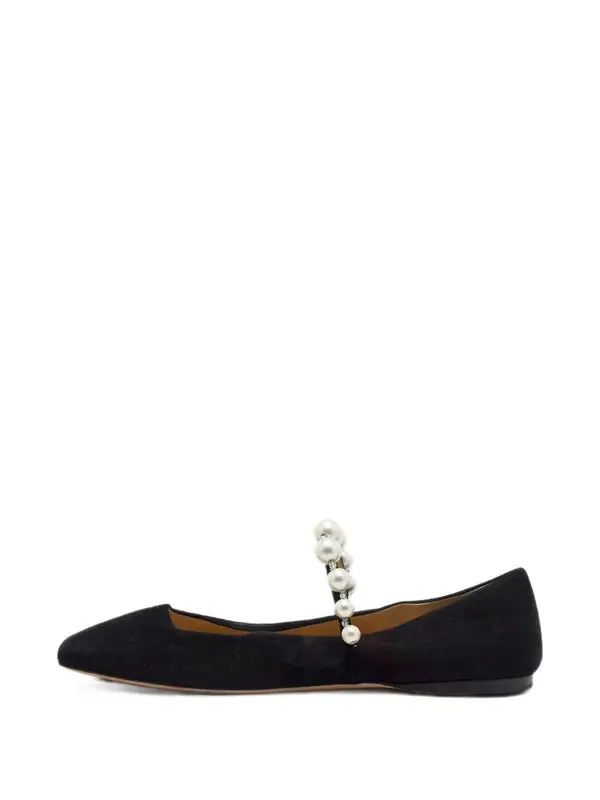 JIMMY CHOO Ade Pearl-embellished Ballet Flats