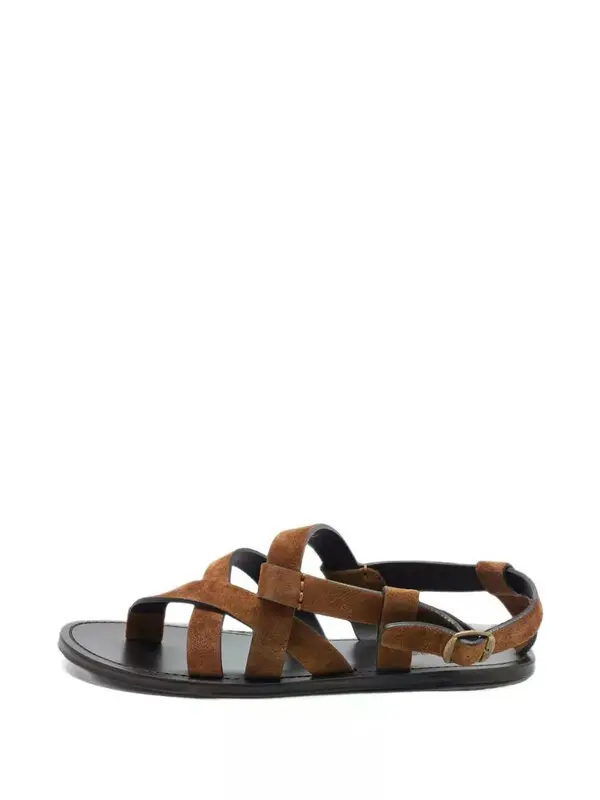 Saint Laurent Culver Suede Thong Sandals