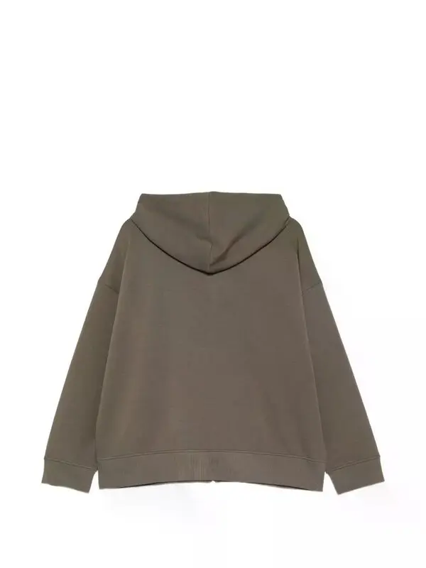 Max Mara Logo-drawstring Zip-up Hoodie