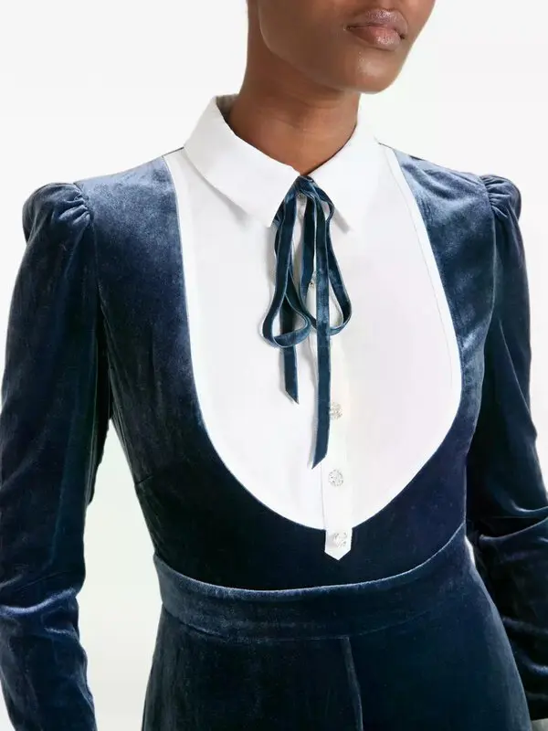 TEMPERLEY LONDON Midi Pompidou Dress - Blue