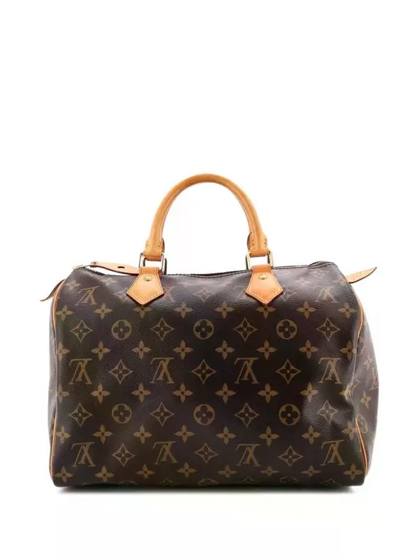 LOUIS VUITTON Speedy Handbag Monogram Canvas 30 Satchel