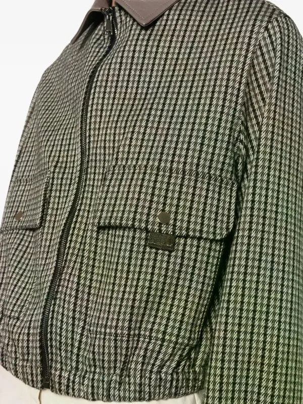 Fabiana Filippi Check-pattern Zip-up Jacket