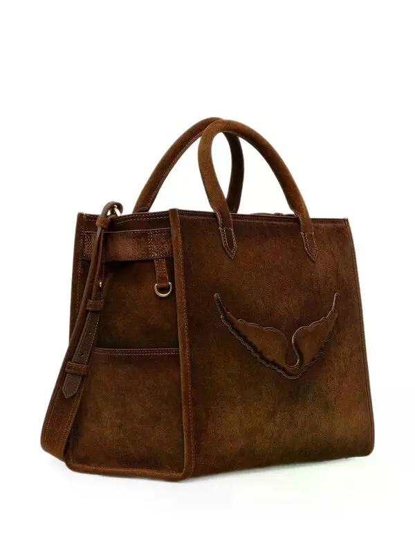 Zadig&Voltaire Wings-patch Suede Tote Bag
