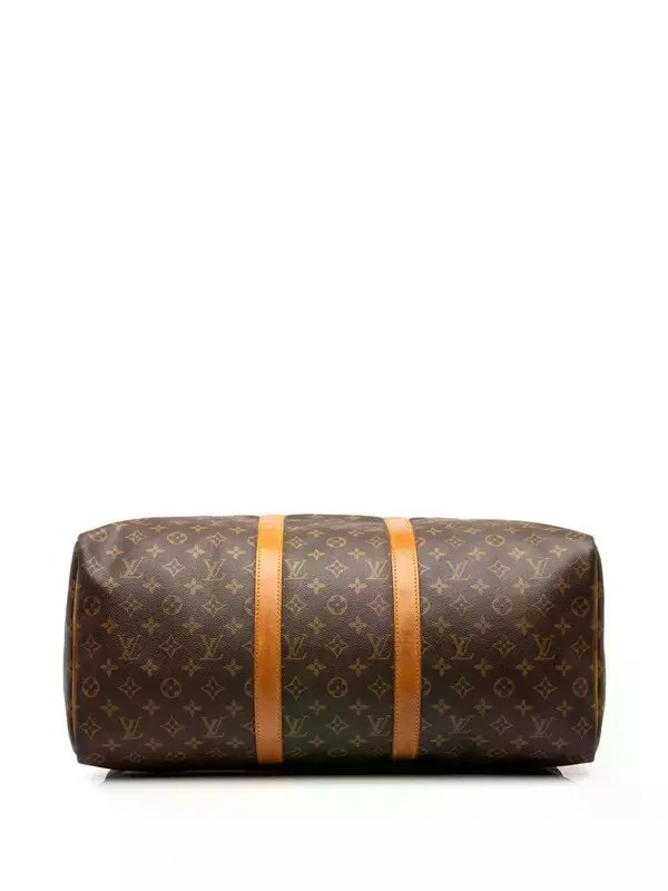 LOUIS VUITTON 1986 Monogram Keepall 50 Travel Bag - Brown