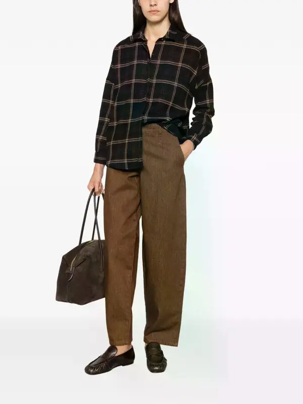 SESSUN Deliwool Check-pattern Shirt