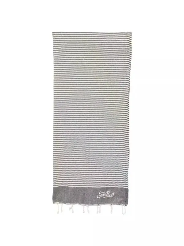MC2 SAINT BARTH Striped Fringed Towel