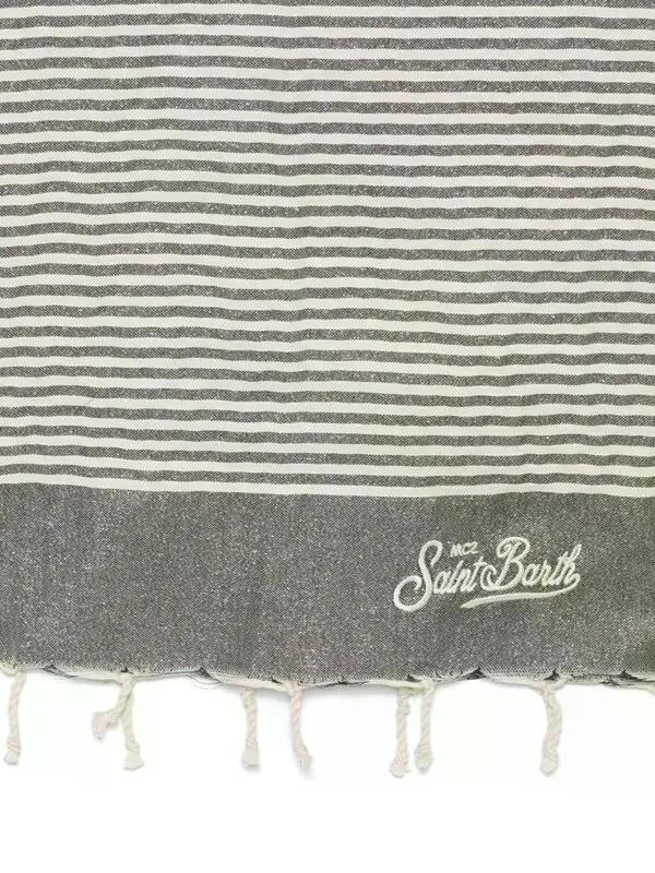 MC2 SAINT BARTH Striped Fringed Towel