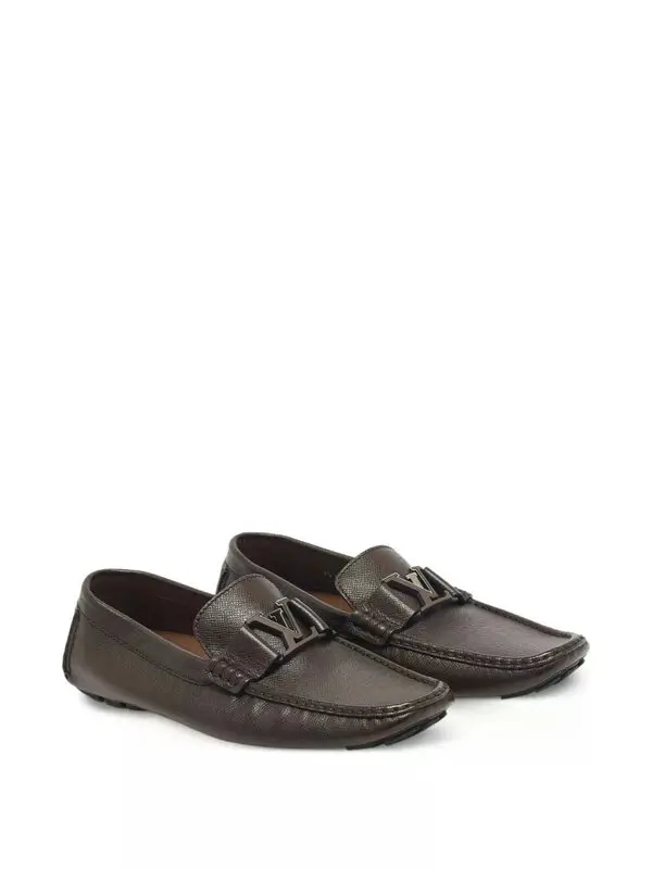 LOUIS VUITTON Monte Carlo Leather Loafers - Brown