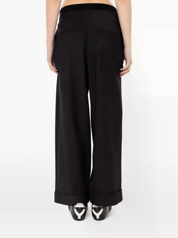 MEIMEIJ Pleated Turn-up Trousers