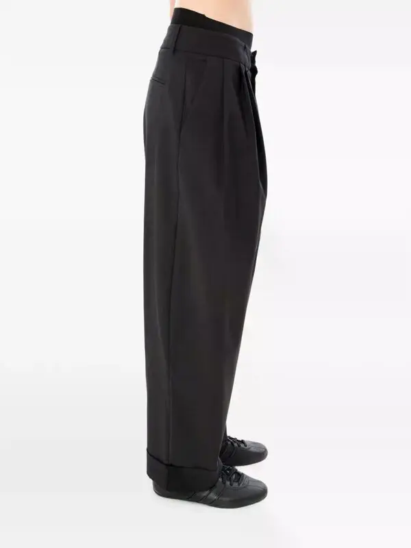 MEIMEIJ Pleated Turn-up Trousers